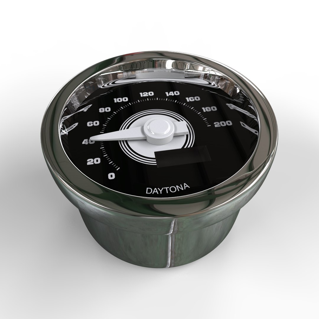 speedometer meter 3d obj