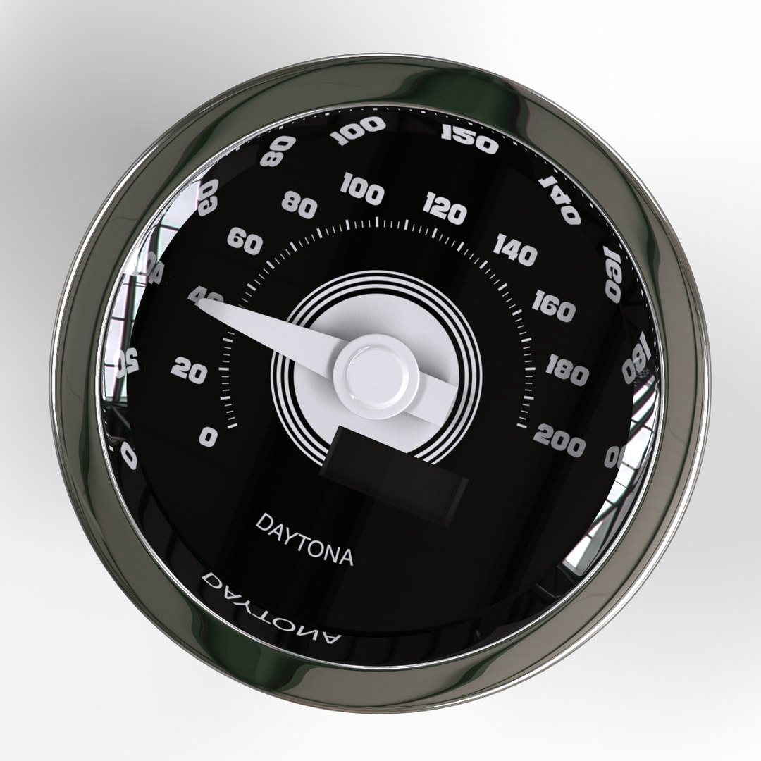 speedometer meter 3d obj