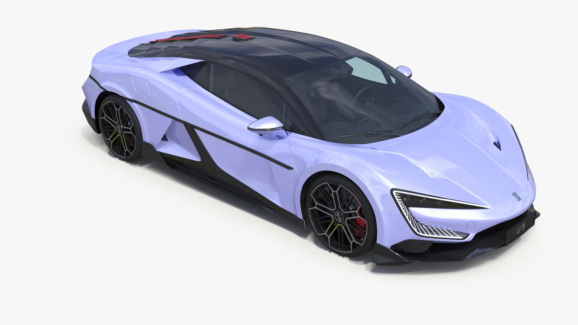 BYD Yangwang U9 Violet Supercar Rigged For Maya Model - TurboSquid 2376480