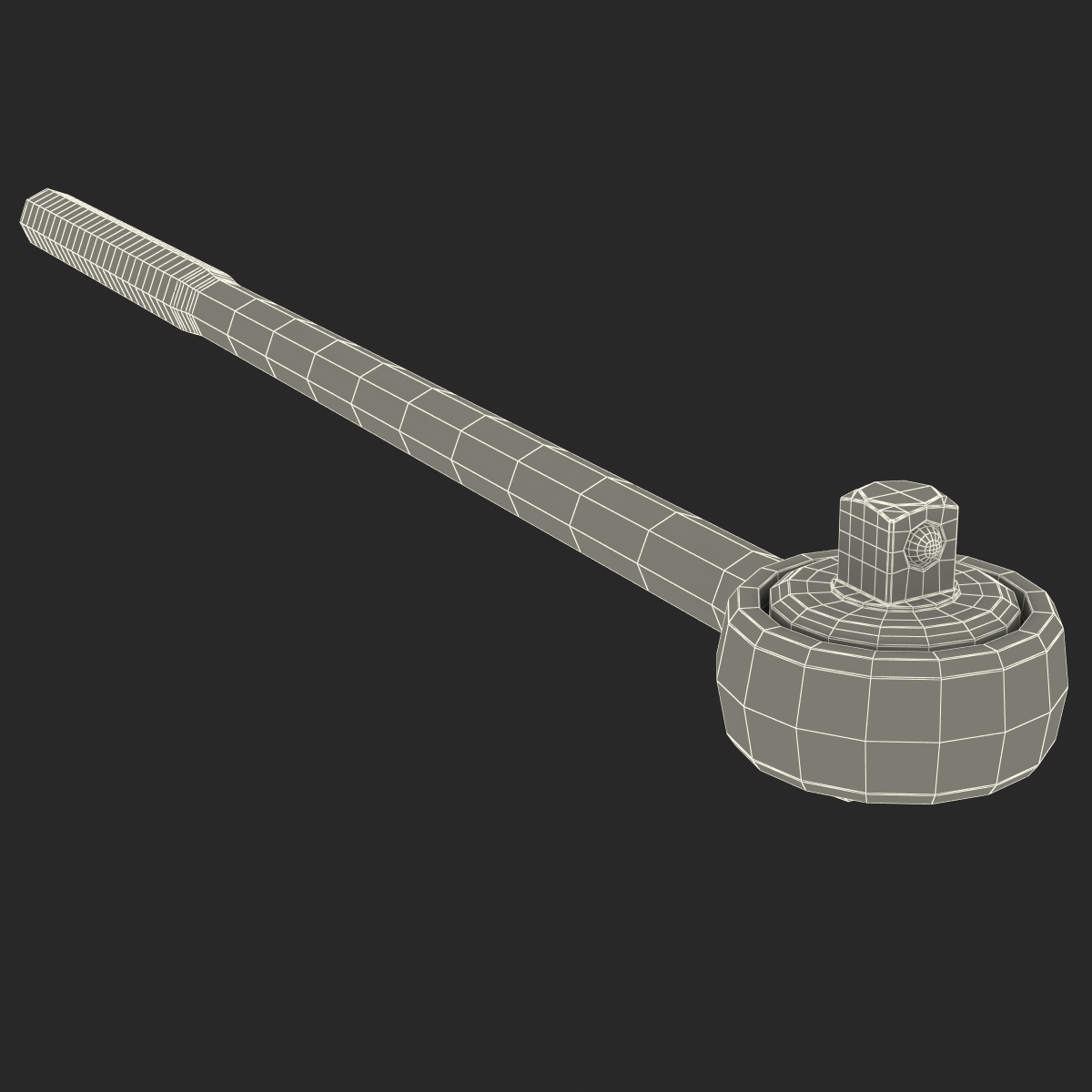 3d ratchet tool modeled model
