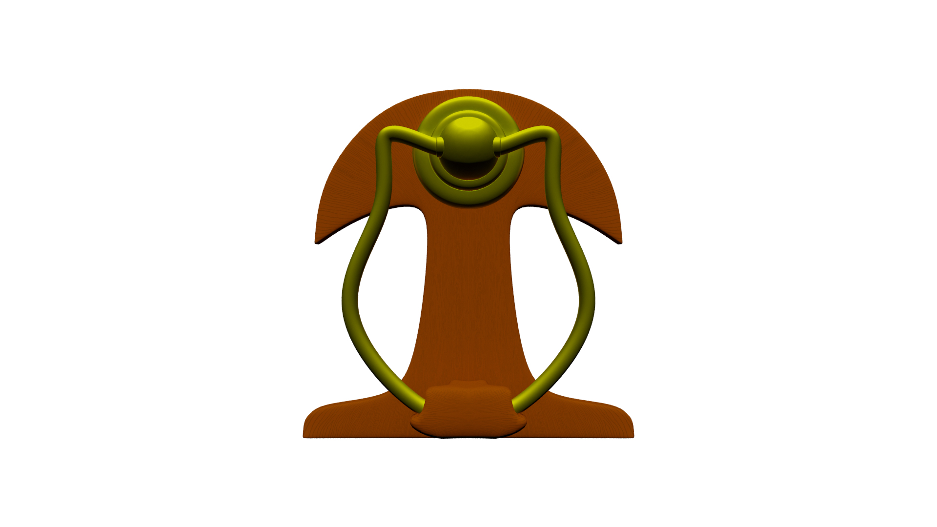 Simple Wooden Door Knocker 3D - TurboSquid 2242640