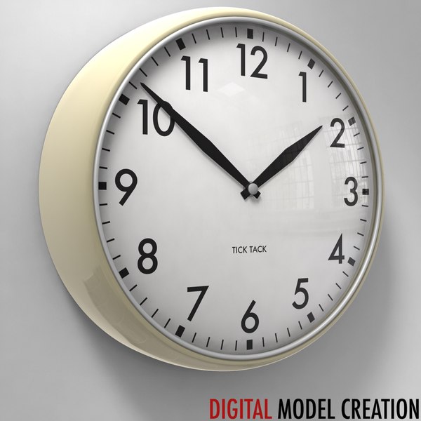 3d model wall clock