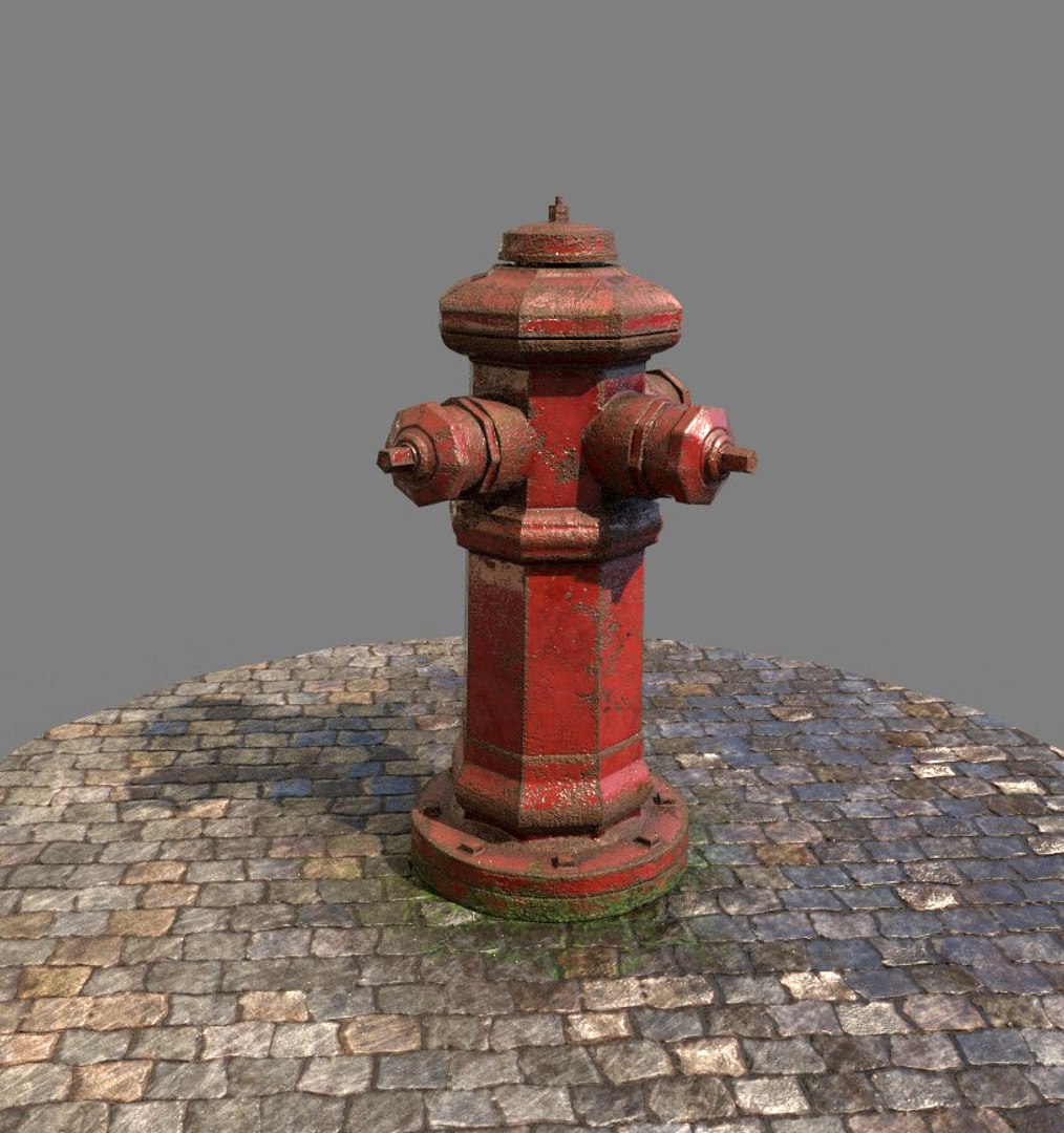 3D pbr hydrant - TurboSquid 1376583