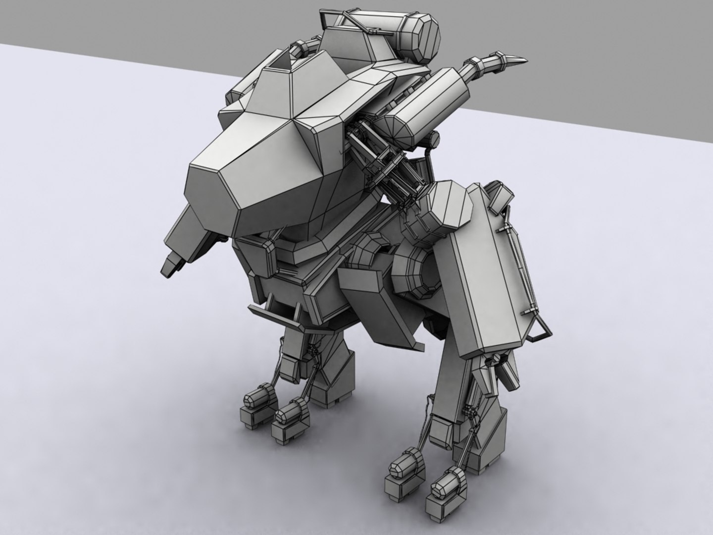 3d Model Mech Modeled