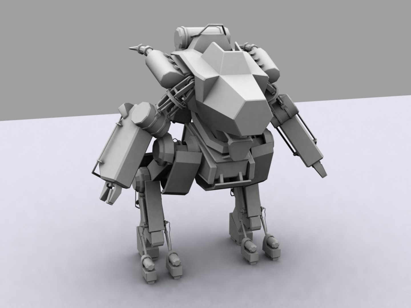 3d Model Mech Modeled