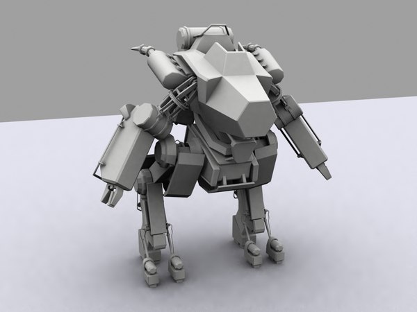 3d model mech modeled