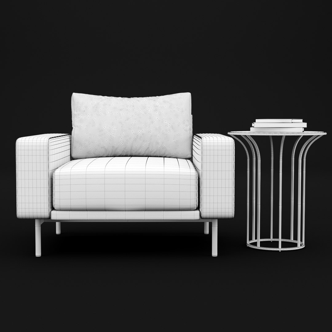 Chair table design model - TurboSquid 1523473