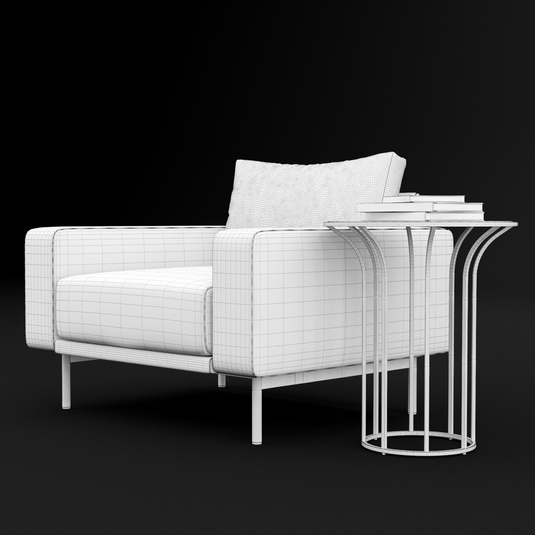 Chair table design model - TurboSquid 1523473