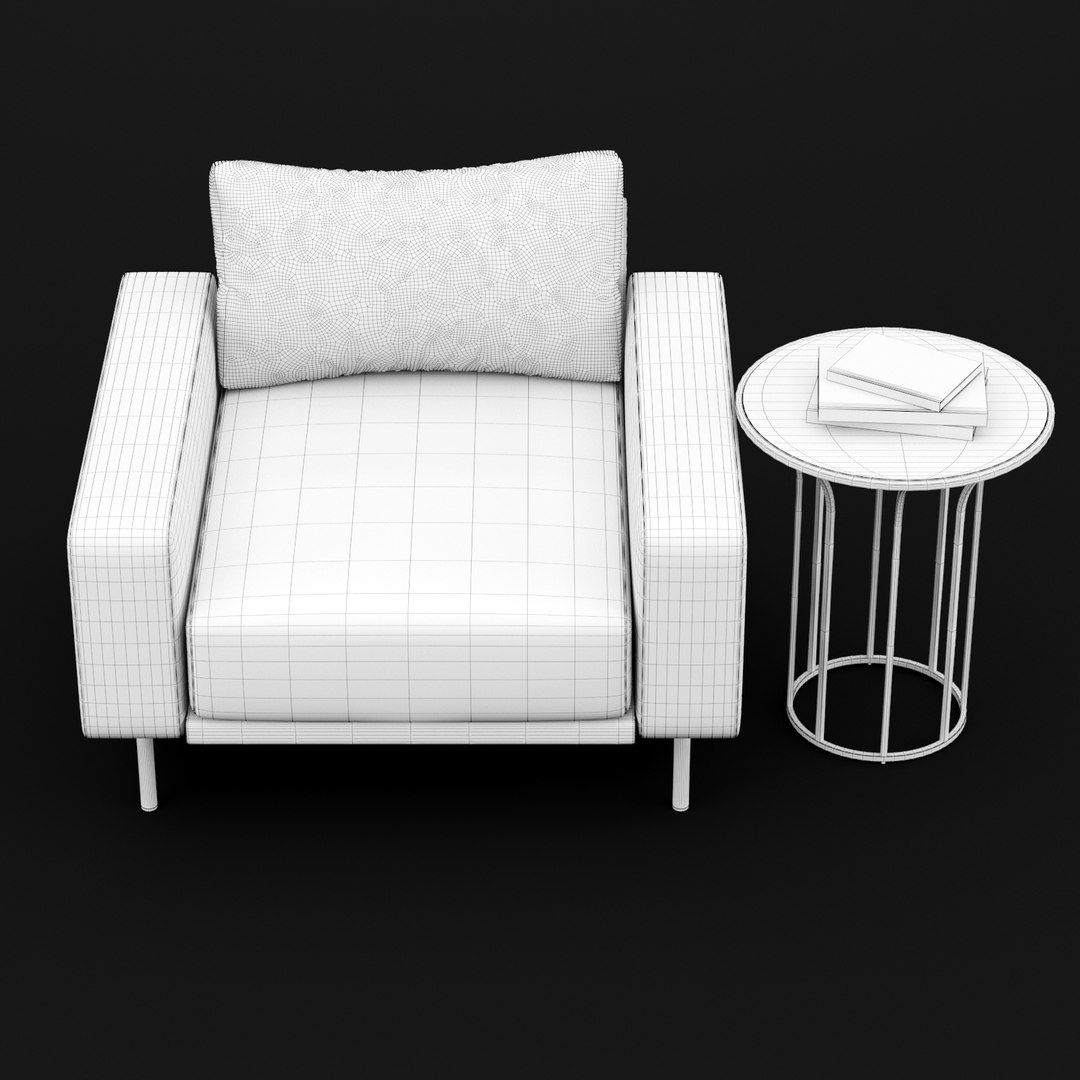 Chair table design model - TurboSquid 1523473