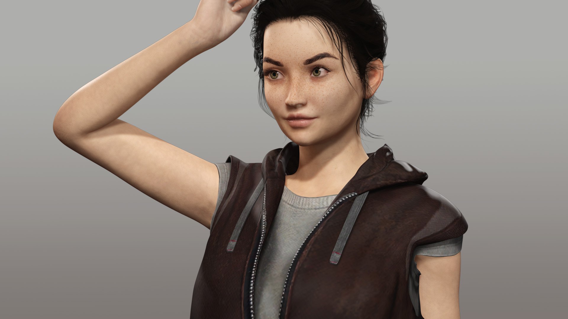 3D Realistic Female Adventurer 3D Model With Detailed Textures Model ...