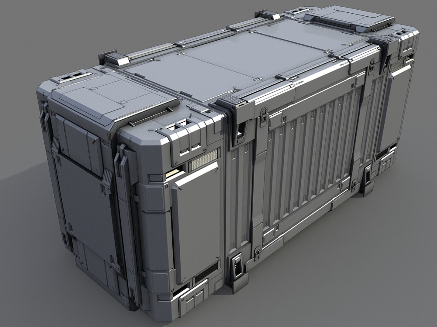 3d Cargo Container Model