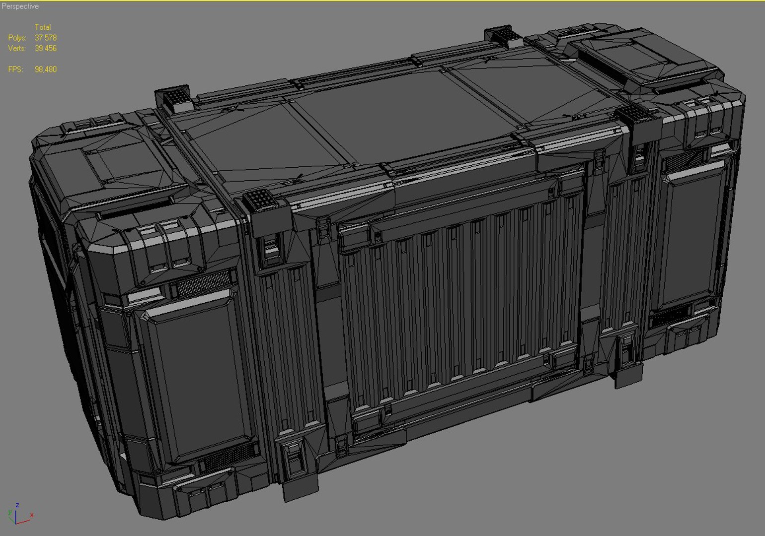 3d Cargo Container Model