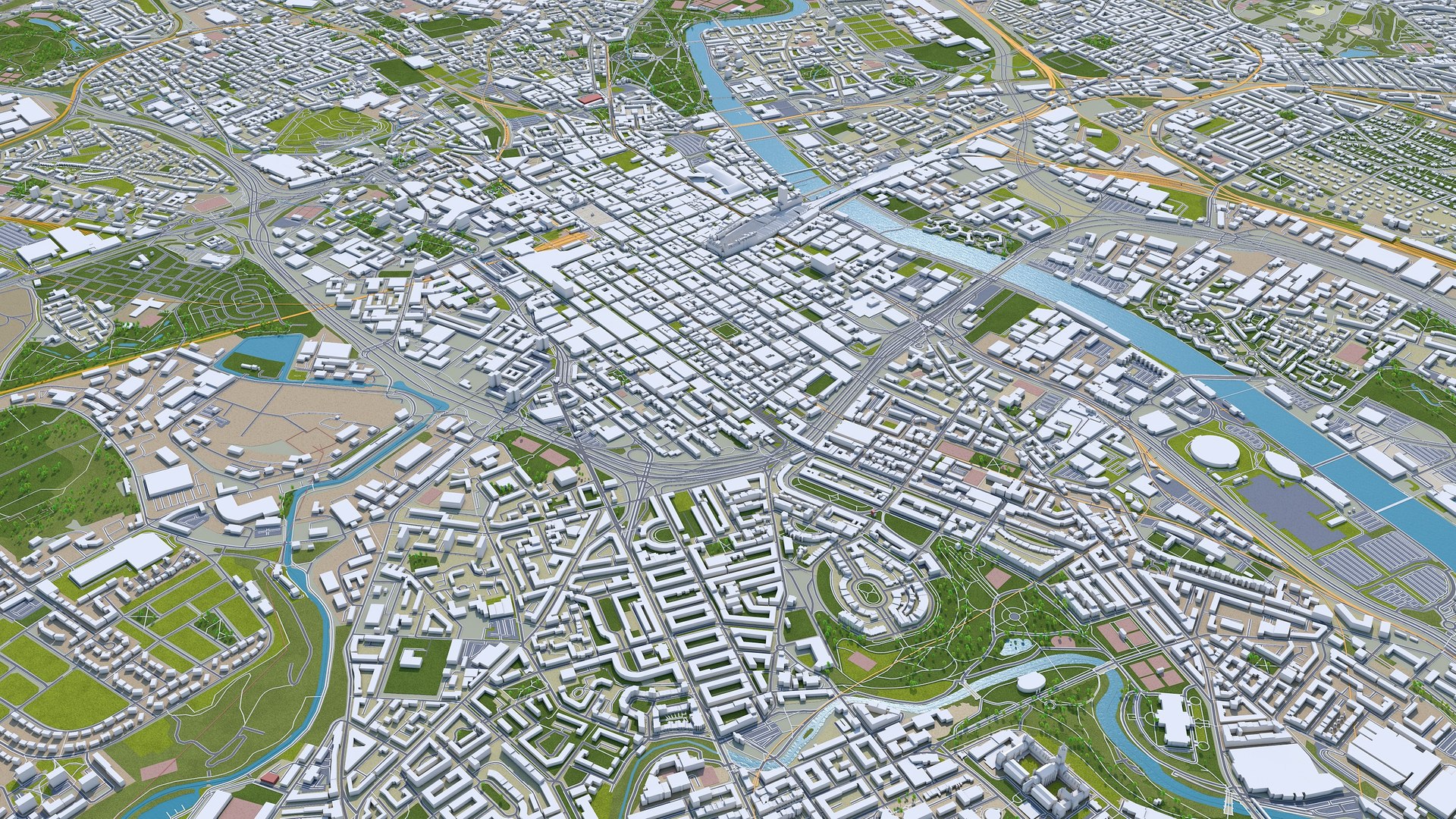 City Area Building Model - TurboSquid 1596451