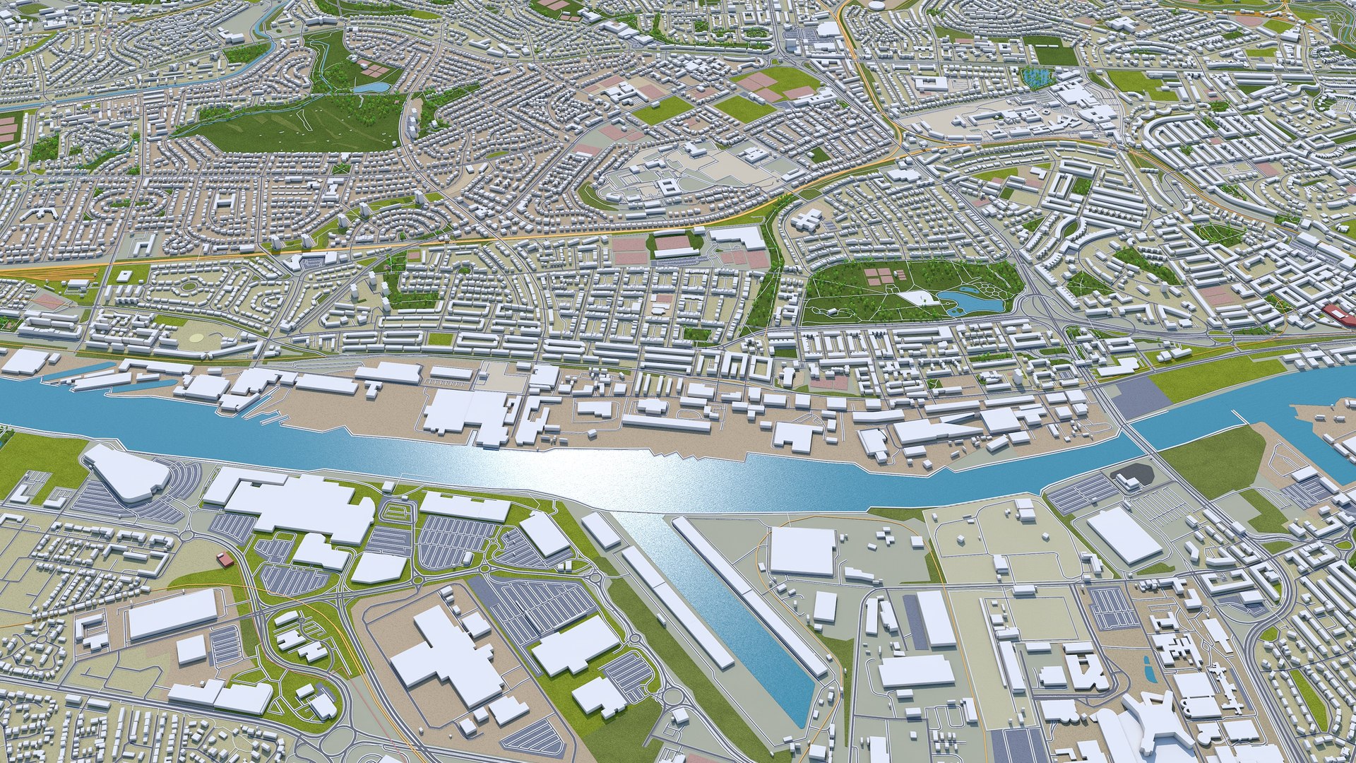 City Area Building Model - TurboSquid 1596451