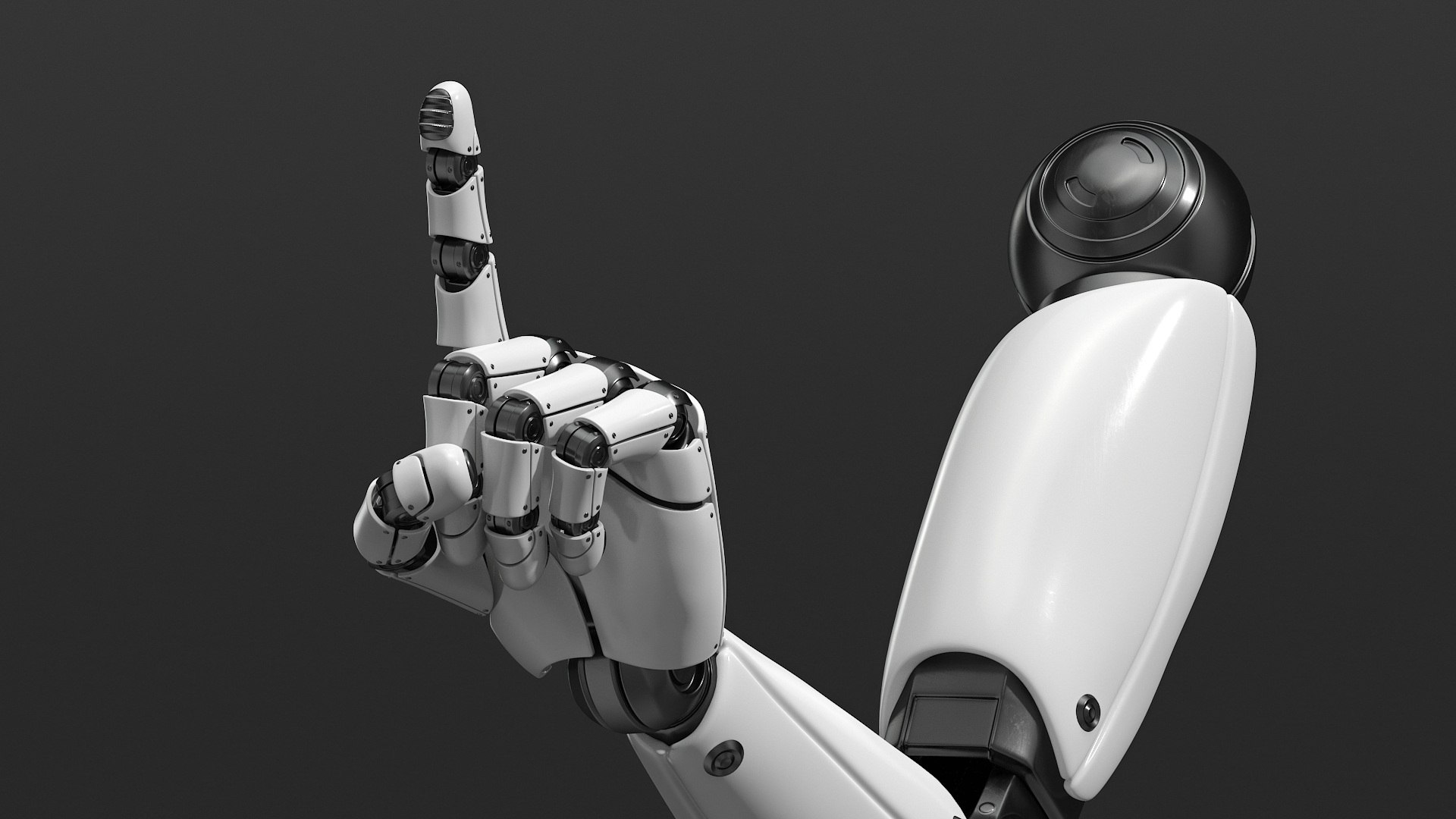 Hand Of Humanoid Robot One Finger Pose 3D Model - TurboSquid 2094949