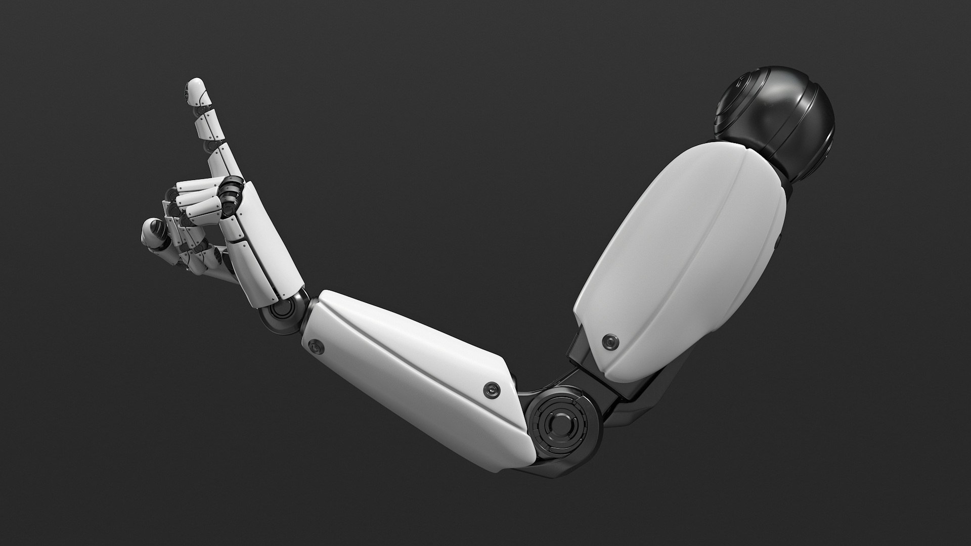 Hand Of Humanoid Robot One Finger Pose 3D Model - TurboSquid 2094949