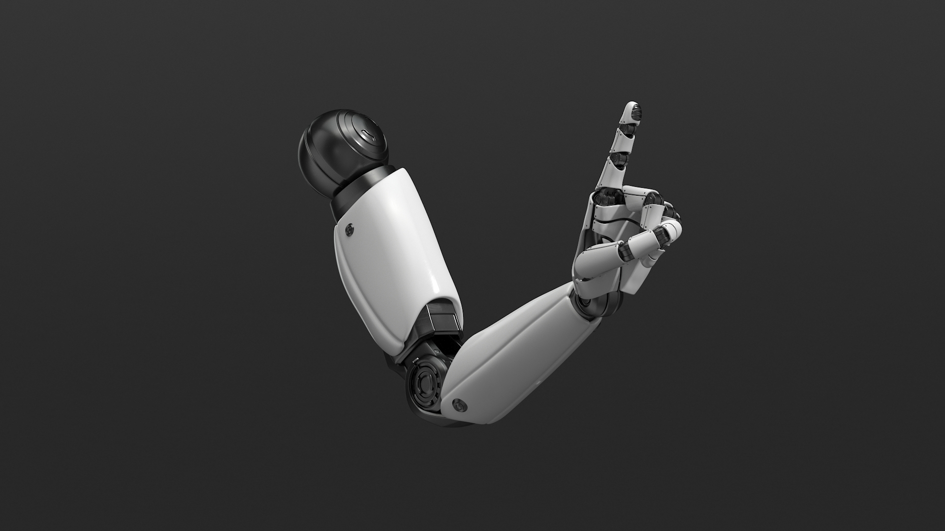 Hand Of Humanoid Robot One Finger Pose 3D Model - TurboSquid 2094949