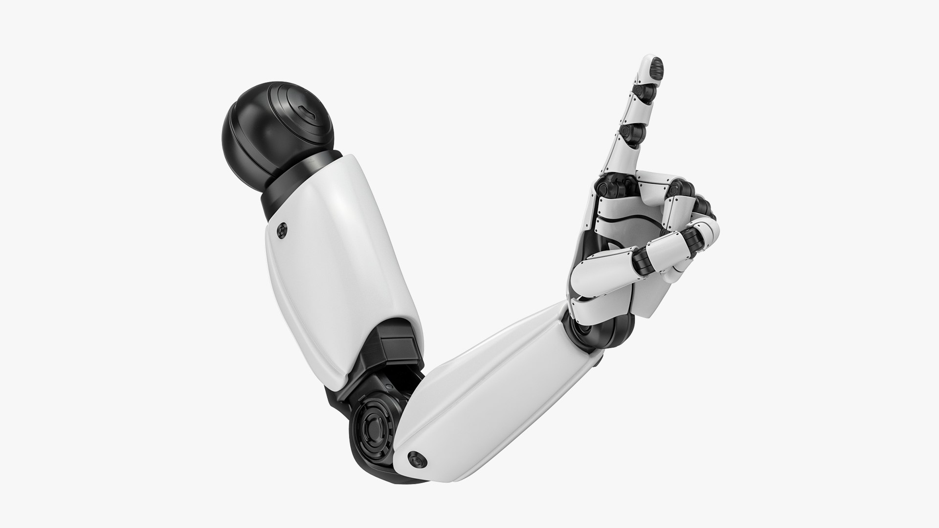 Hand of Humanoid Robot One Finger Pose 3D model - TurboSquid 2094949