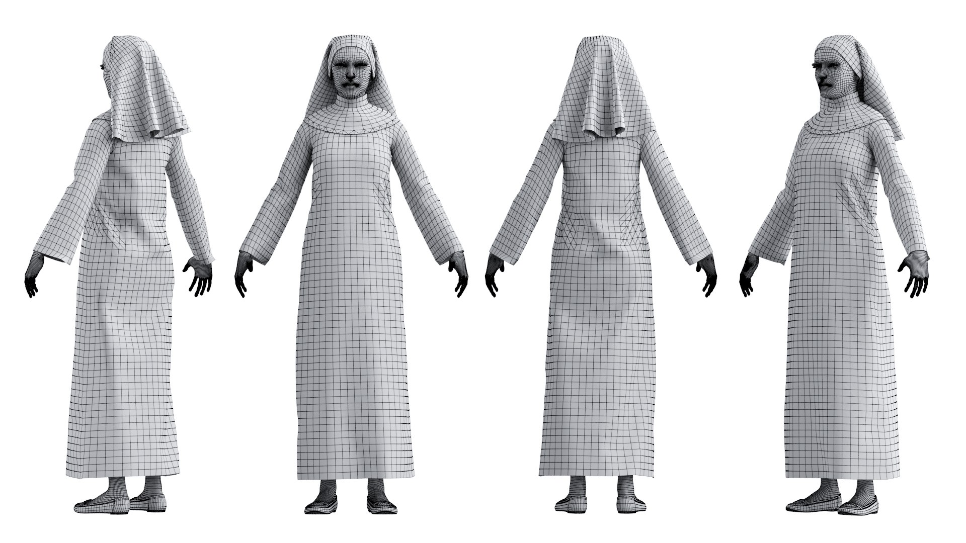 3D model Nun - TurboSquid 1826298