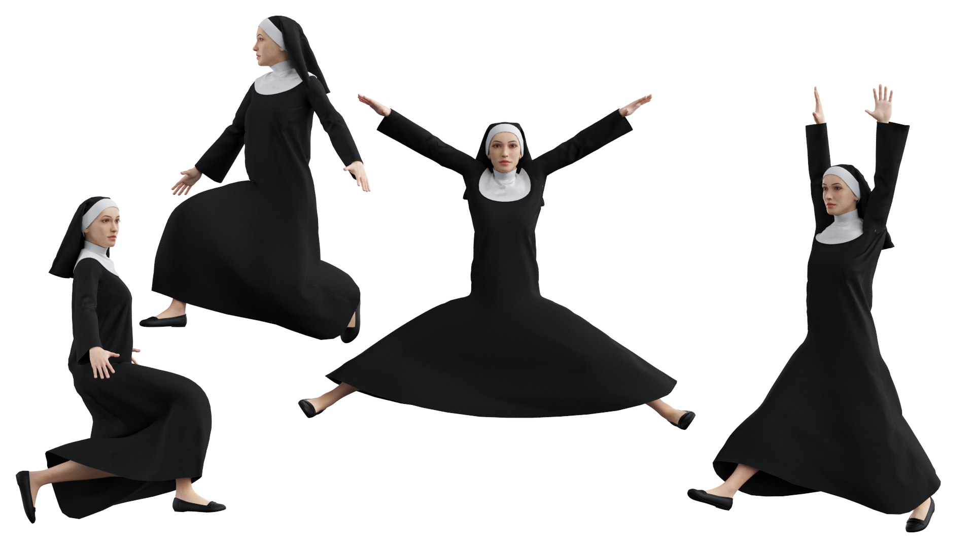 3D model Nun - TurboSquid 1826298