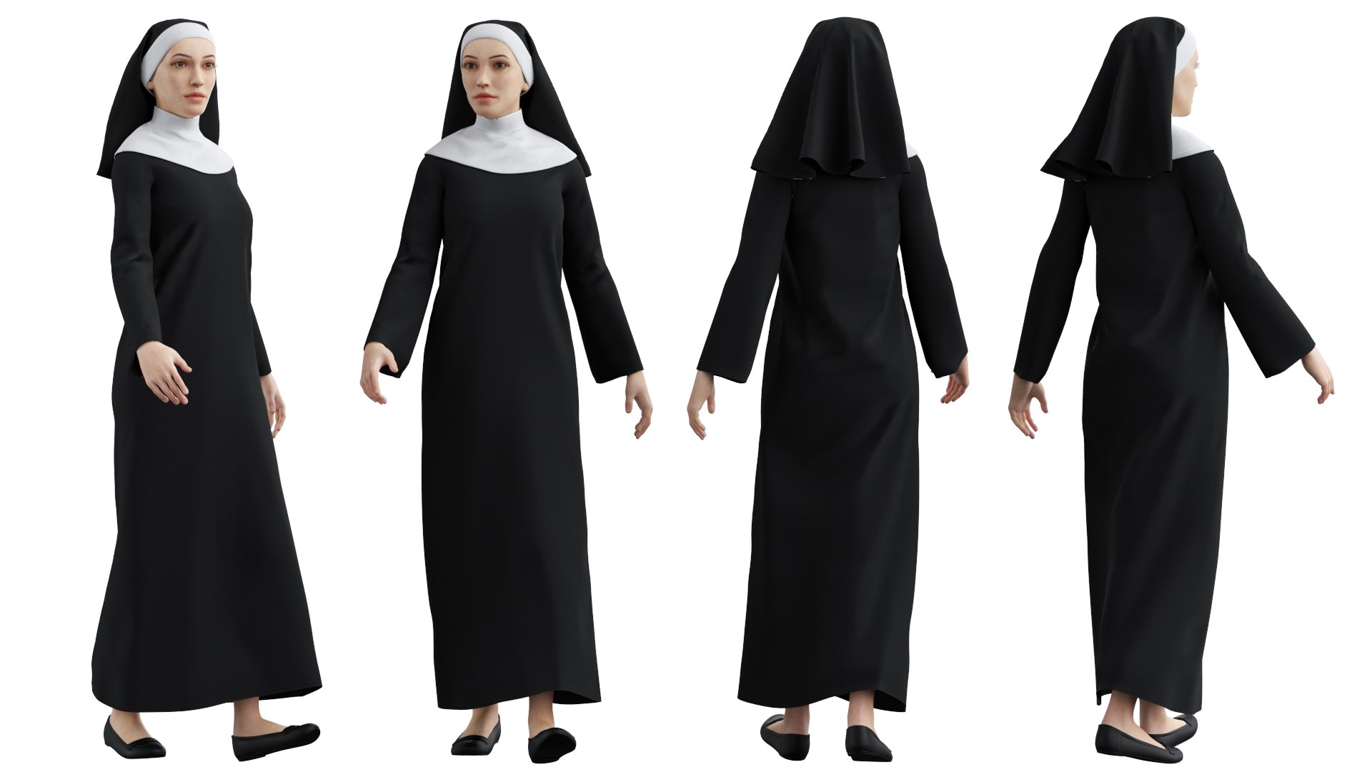 3D model Nun - TurboSquid 1826298