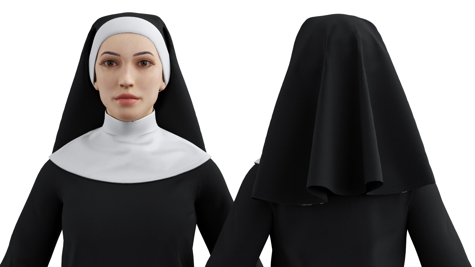 3D model Nun - TurboSquid 1826298