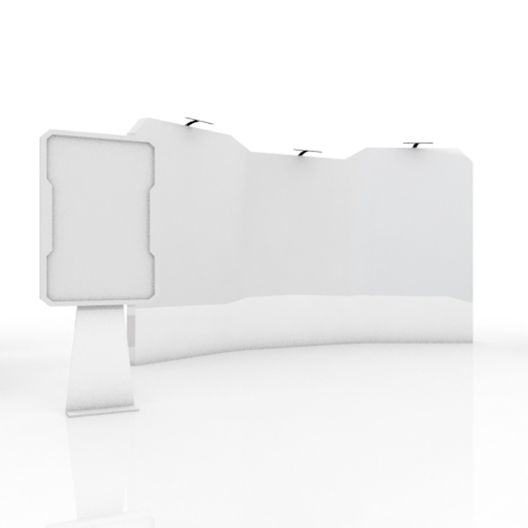 3D exhibition panels - TurboSquid 1320584