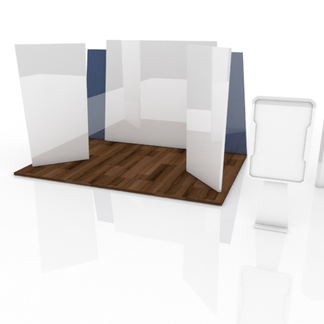 3D exhibition panels - TurboSquid 1320584