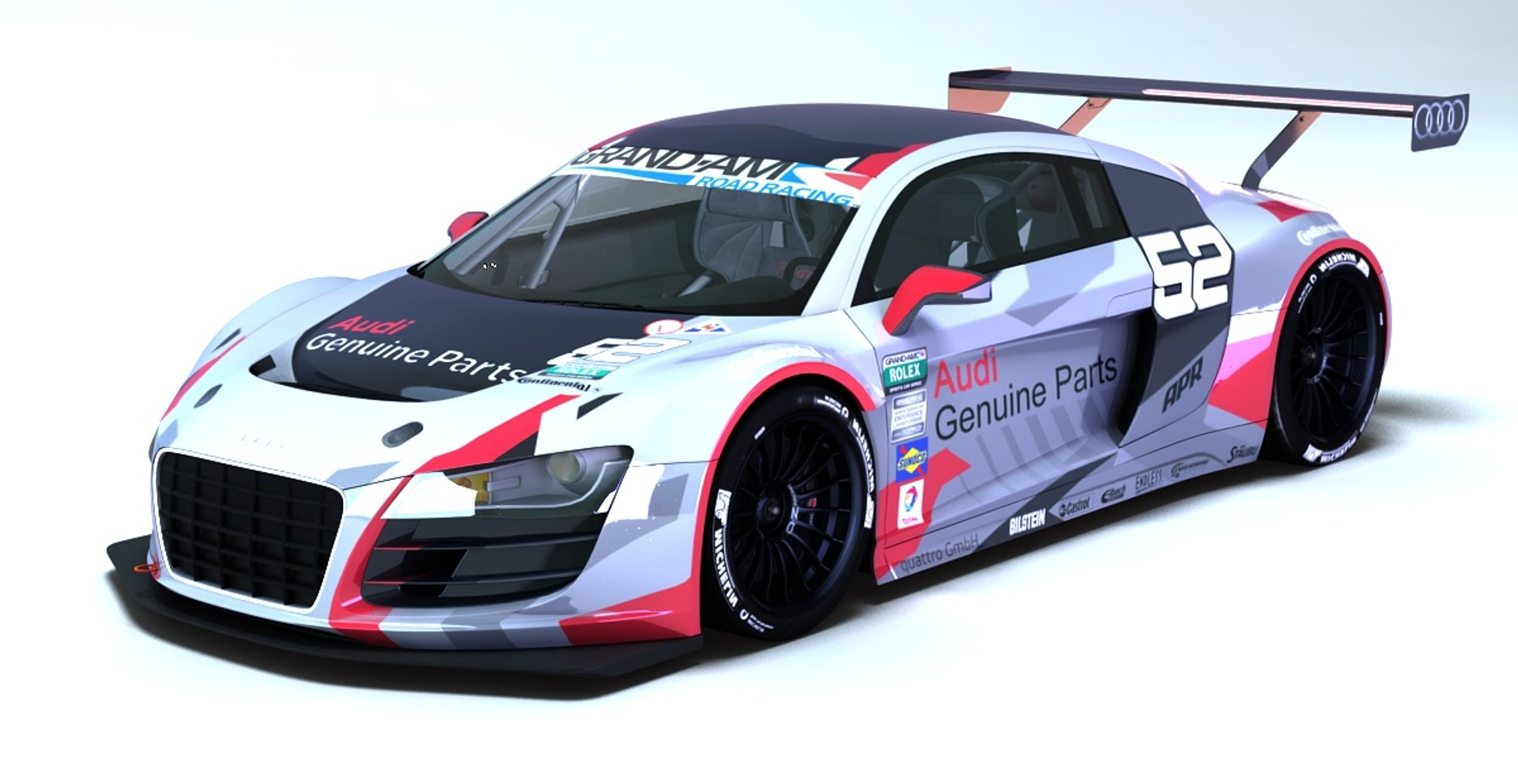 3d Audi R8 Lms Model