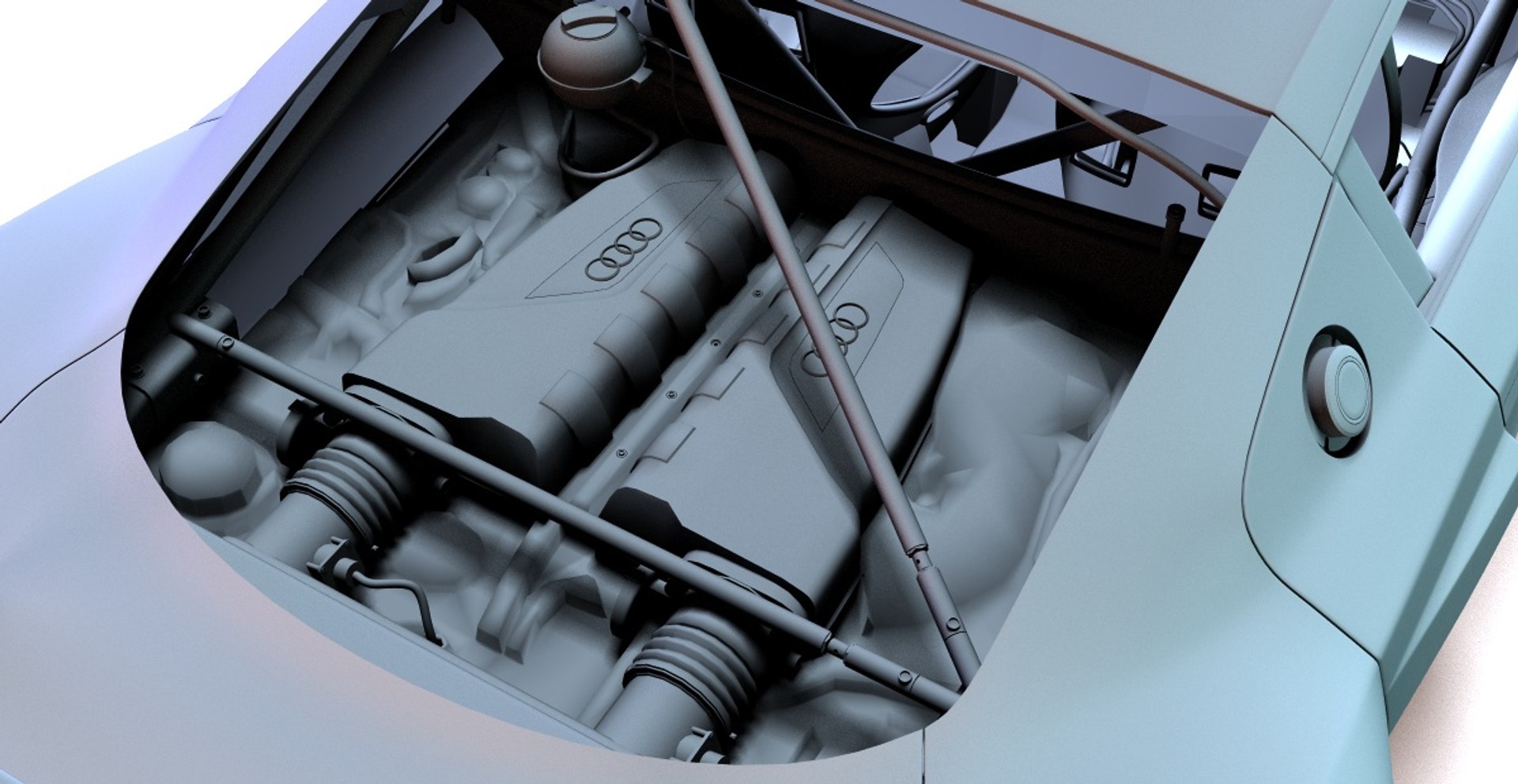 3d audi r8 lms model