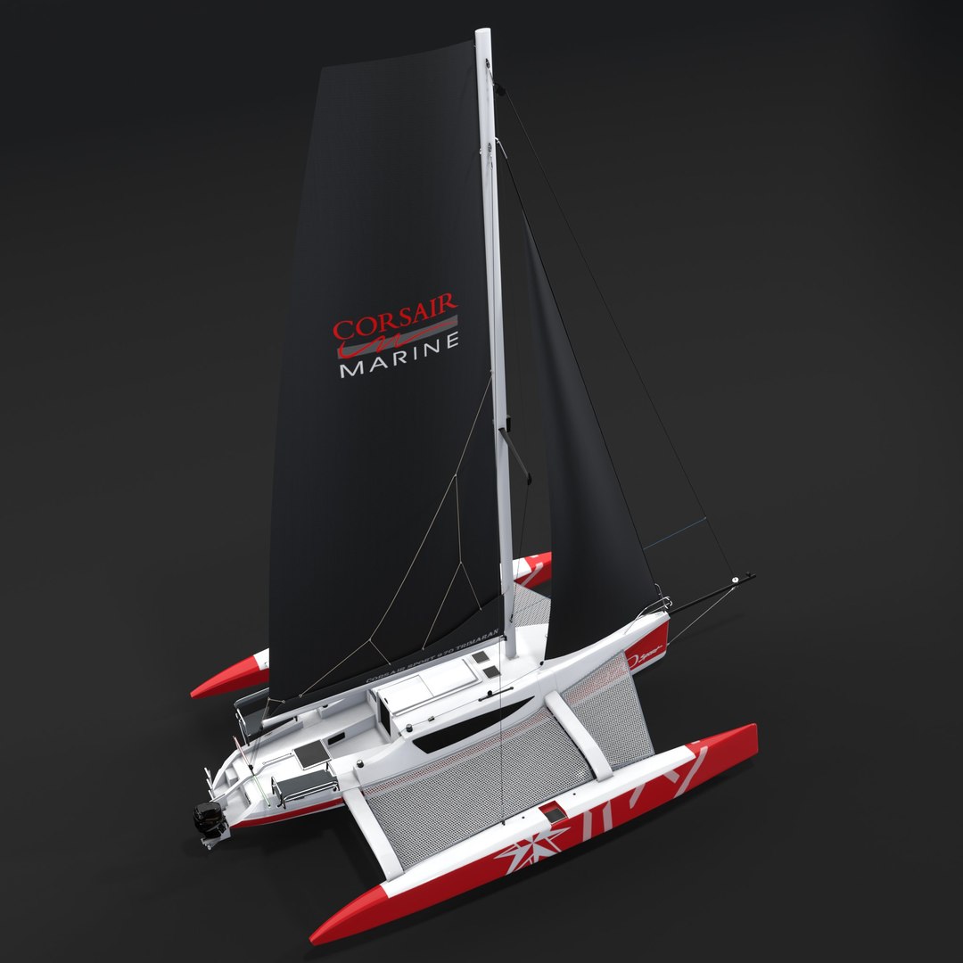 Corsair 970 MARINE Trimaran 3D model - TurboSquid 2001243