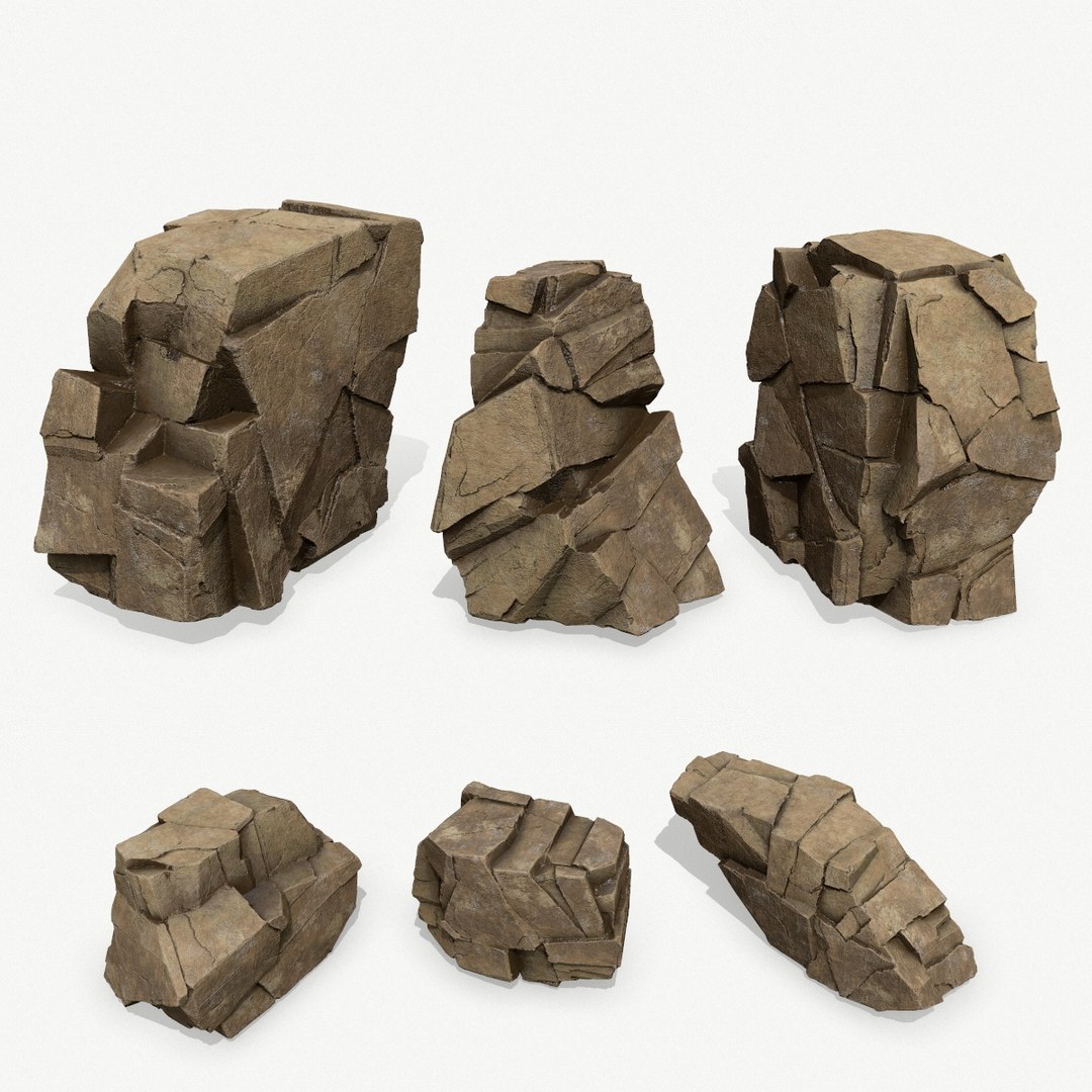 3D Desert Rock Model - TurboSquid 1869260