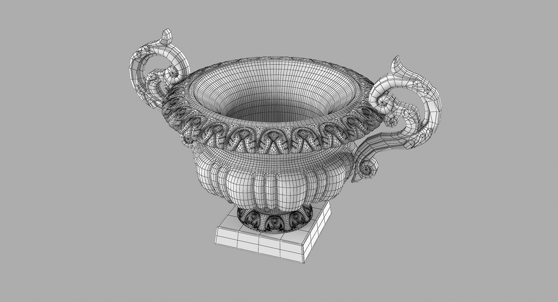 3d Max Baroque Urn