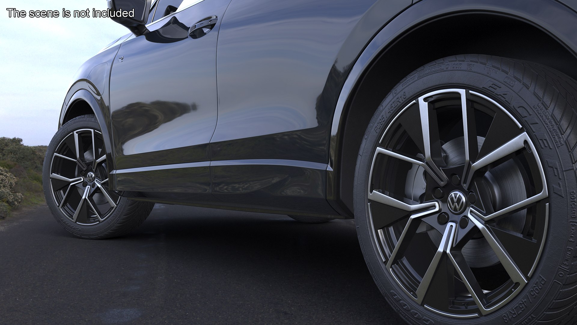 Volkswagen Car Wheel With Suspension 3D Model - TurboSquid 2377392