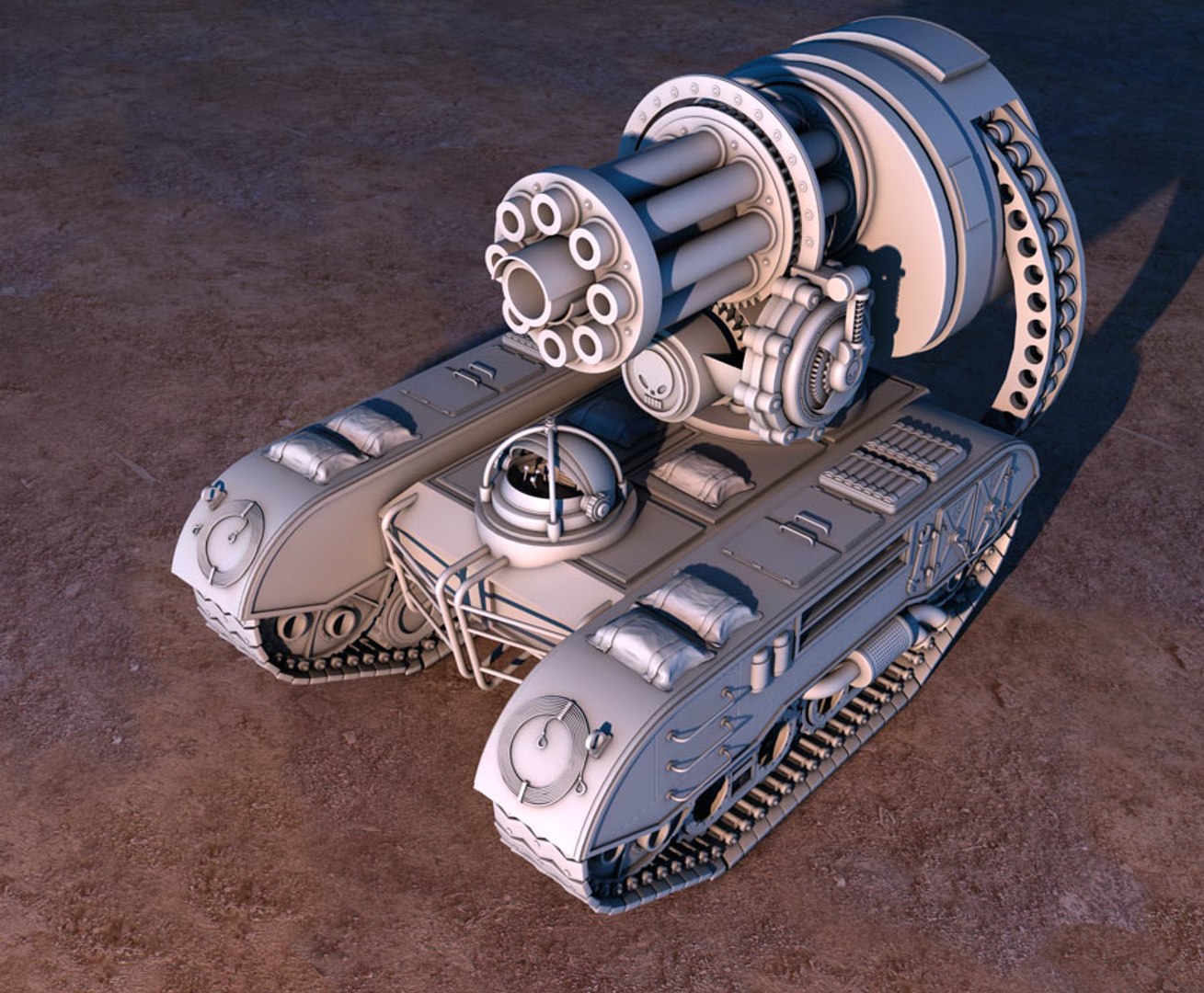 3d Model Battle Tank