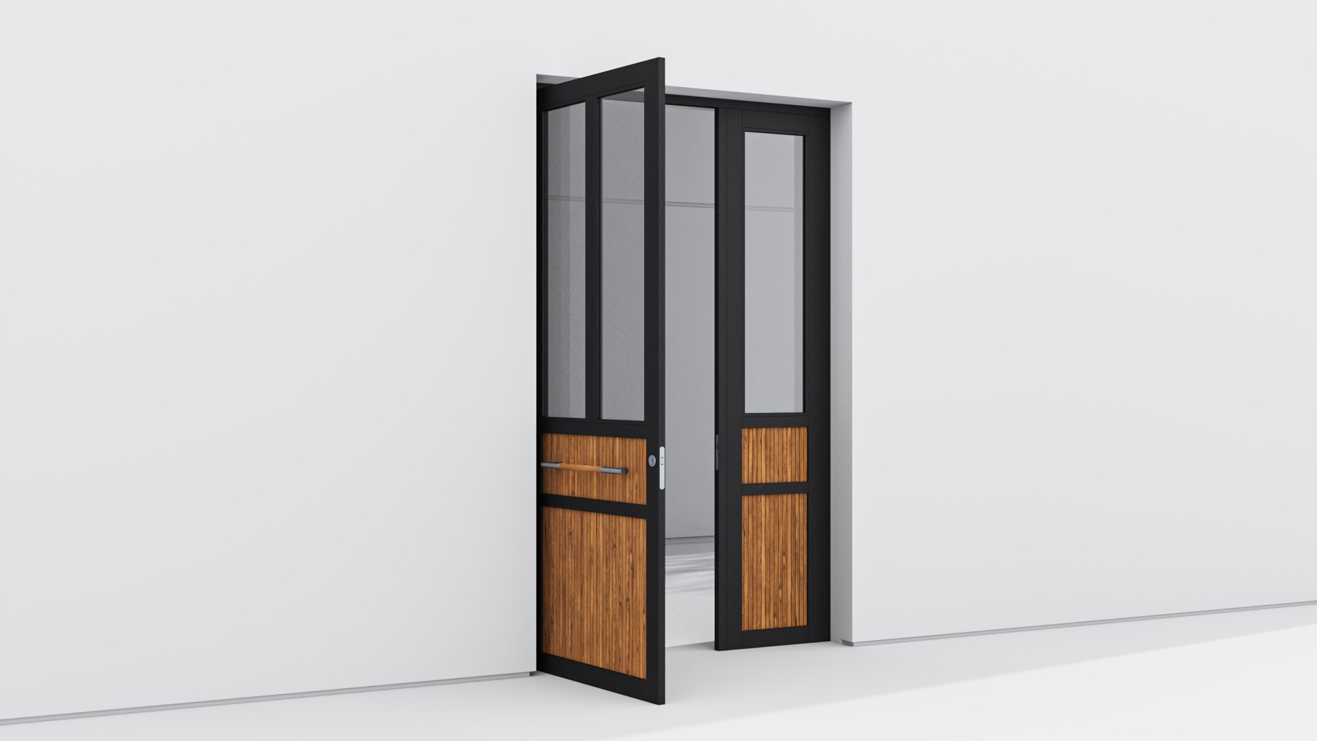 3D Aluminium Door 173 Model - TurboSquid 2035610