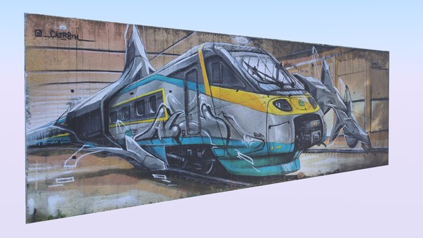 modelo 3d Colección de paredes de graffiti. - TurboSquid 2238073