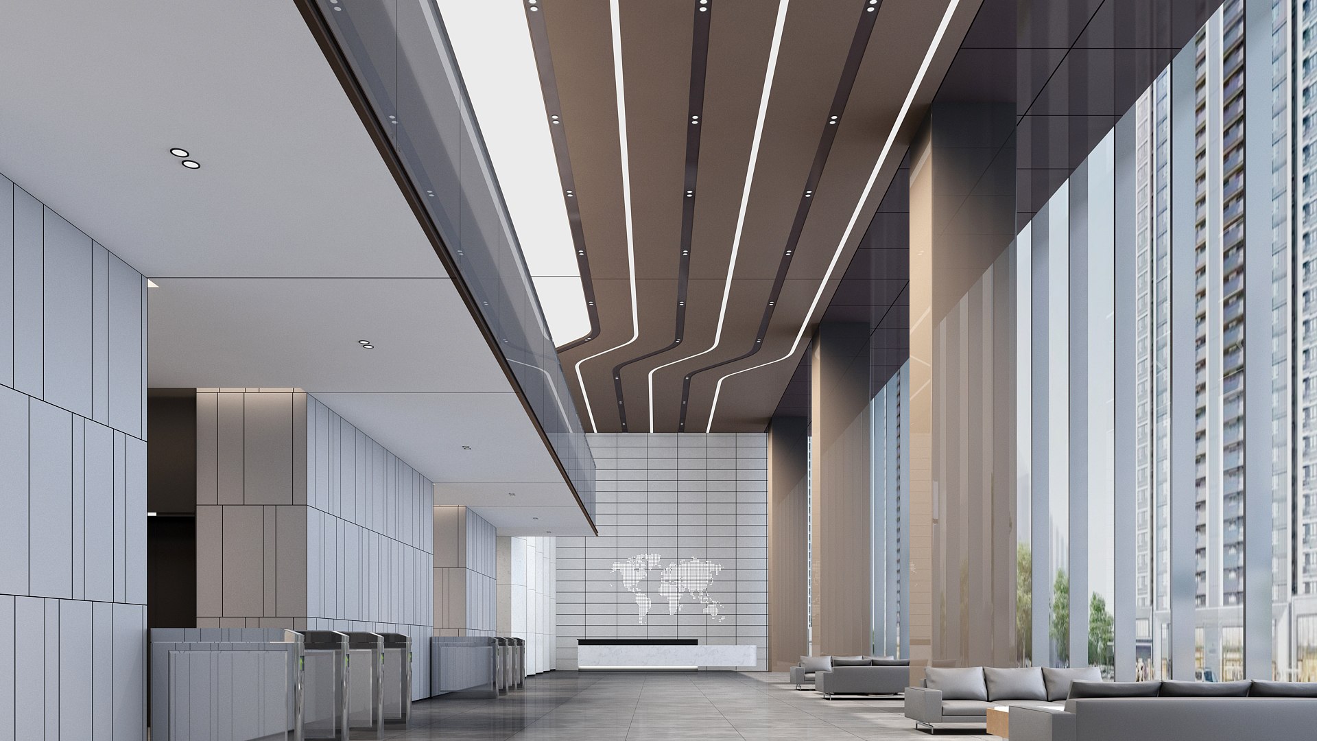 Office Lobby 15 3D Model - TurboSquid 2196977