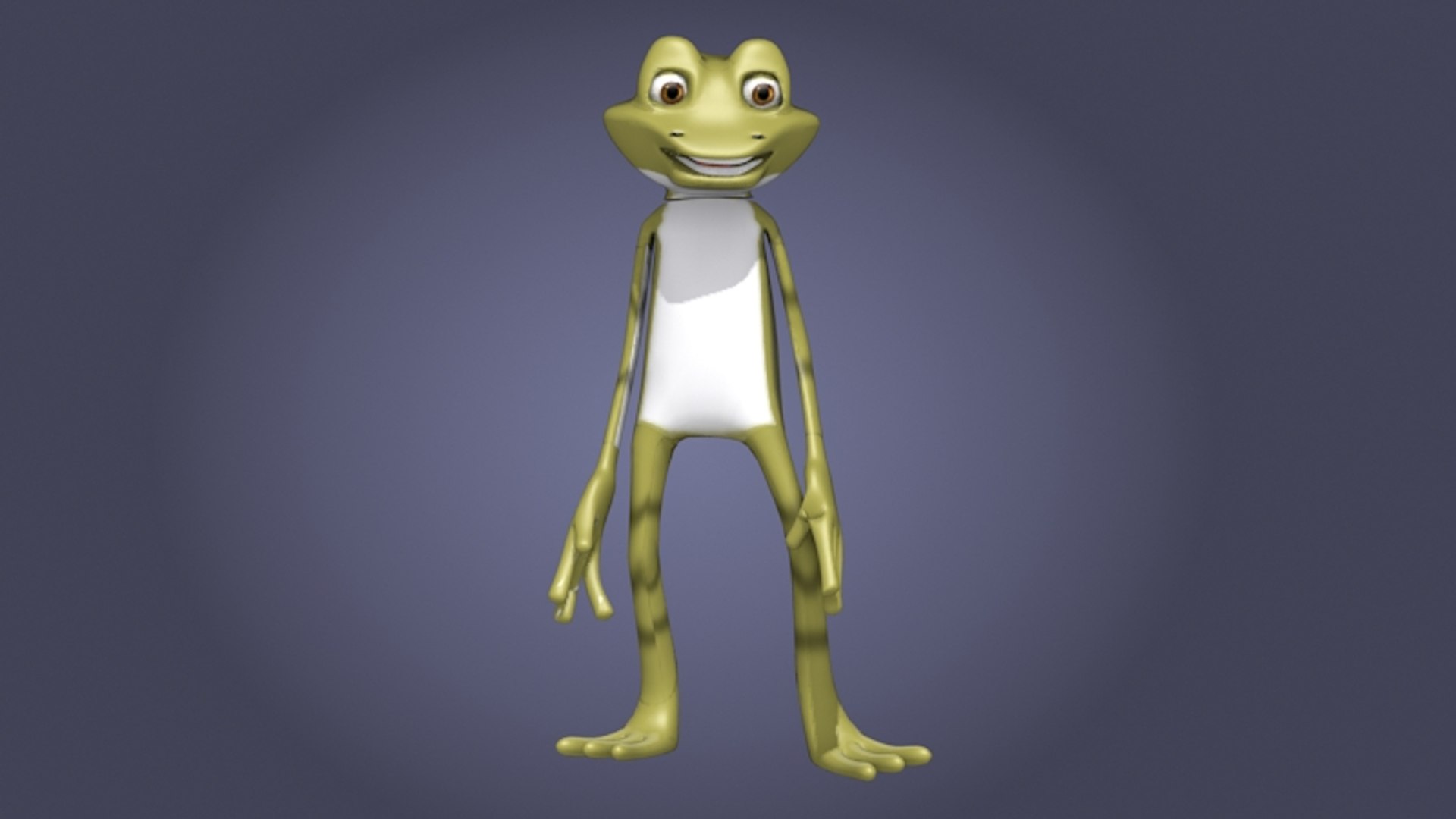 3D Cartoon Frog Model - TurboSquid 1471588