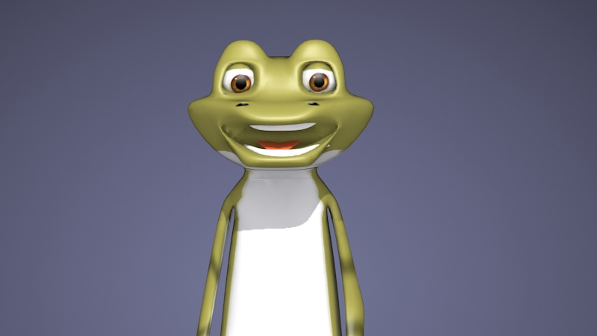 3D Cartoon Frog Model - TurboSquid 1471588