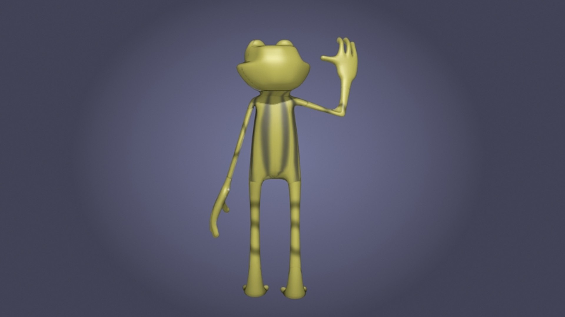 3D Cartoon Frog Model - TurboSquid 1471588