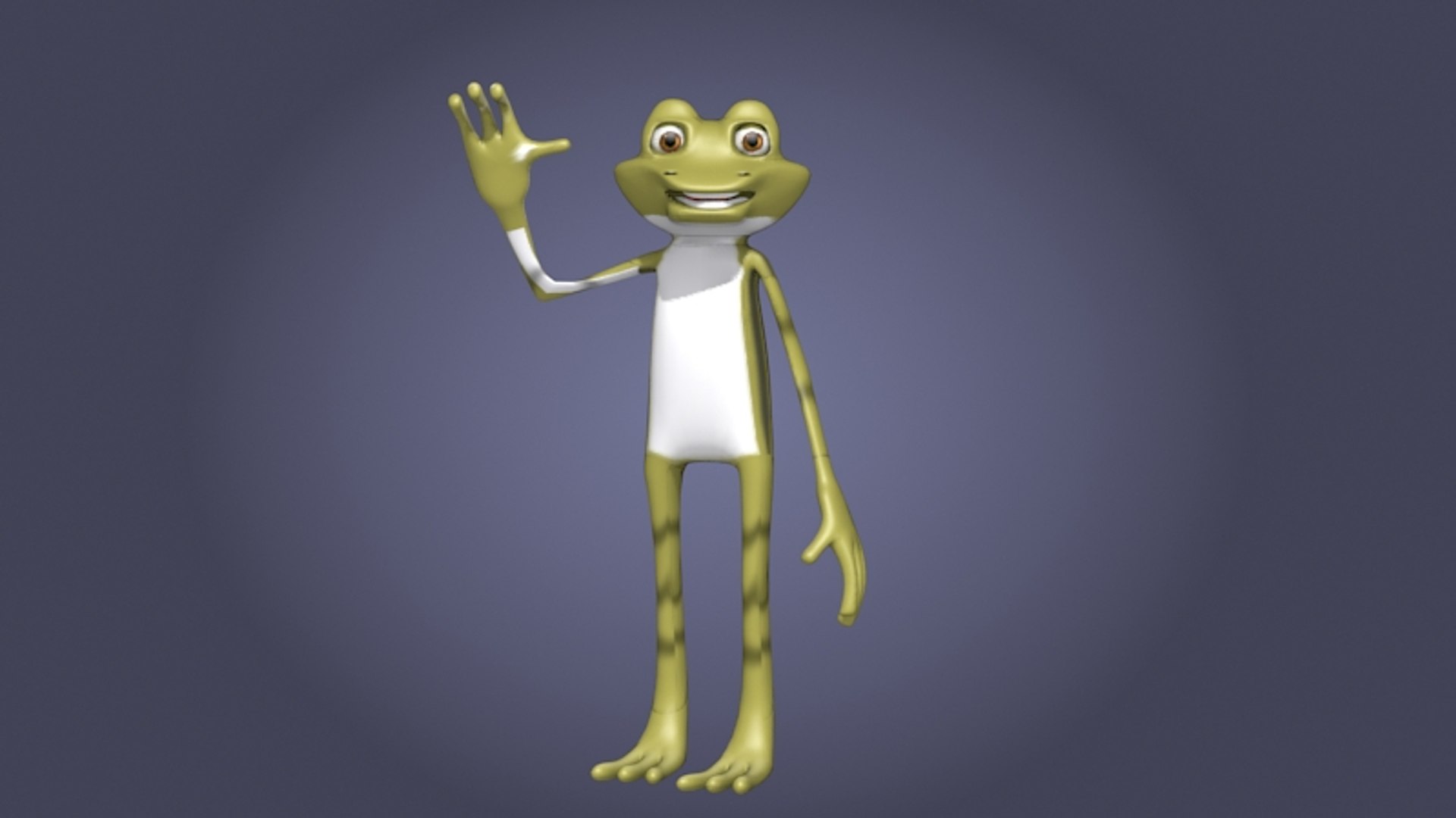 3D Cartoon Frog Model - TurboSquid 1471588