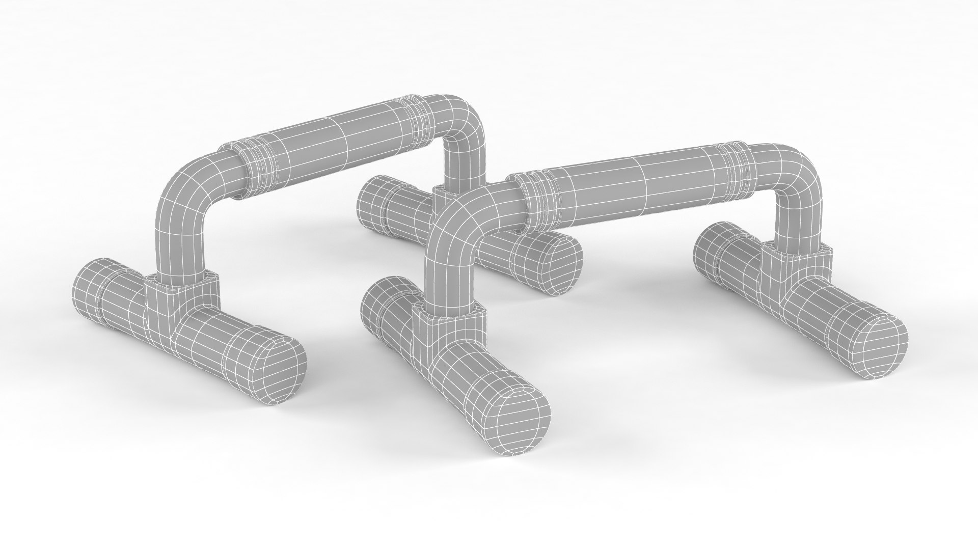 Push Up Bars Strength Training 3D Model - TurboSquid 2510235