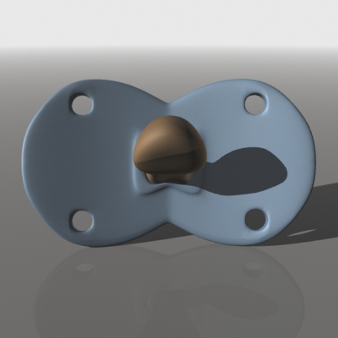3d pacifier binky model