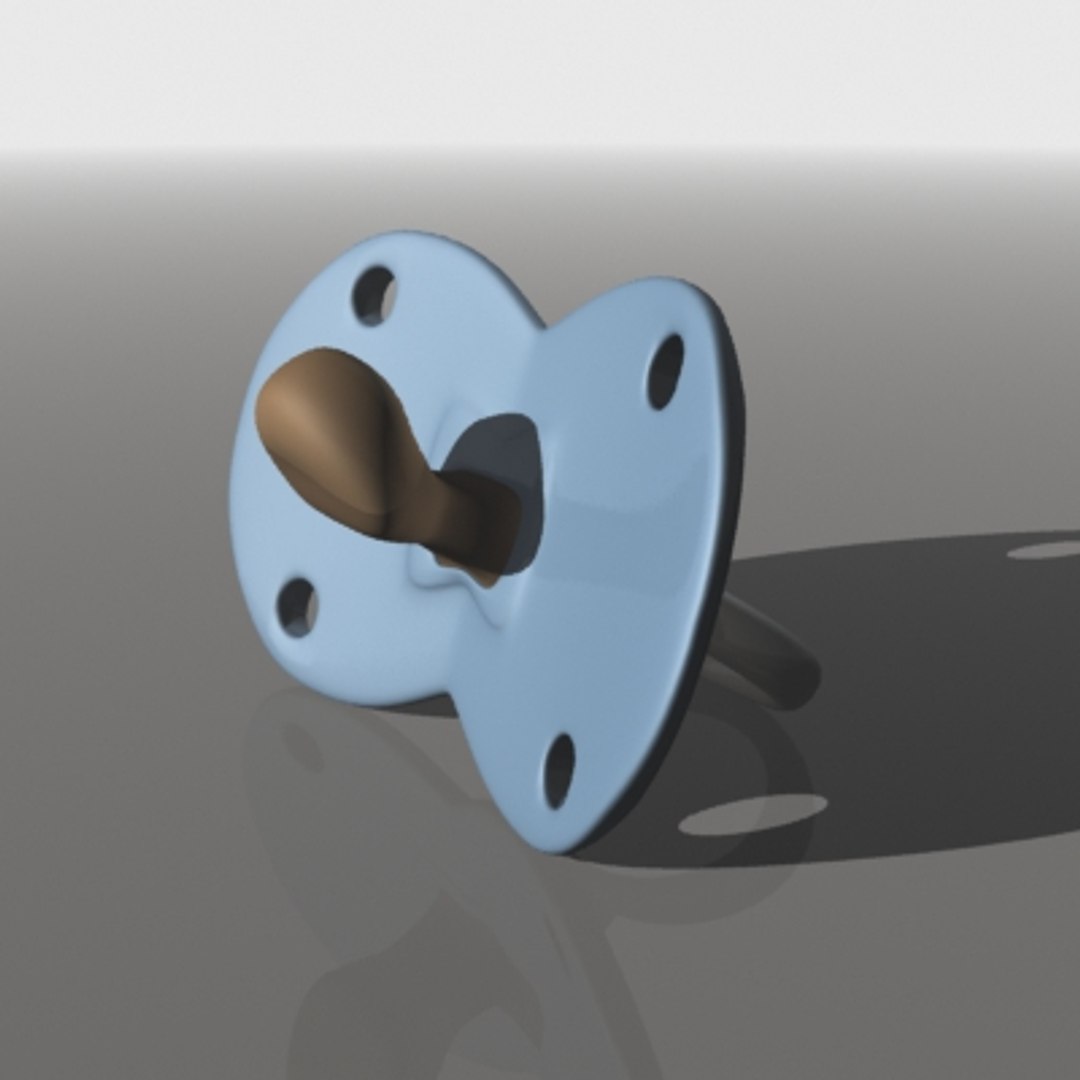 3d pacifier binky model
