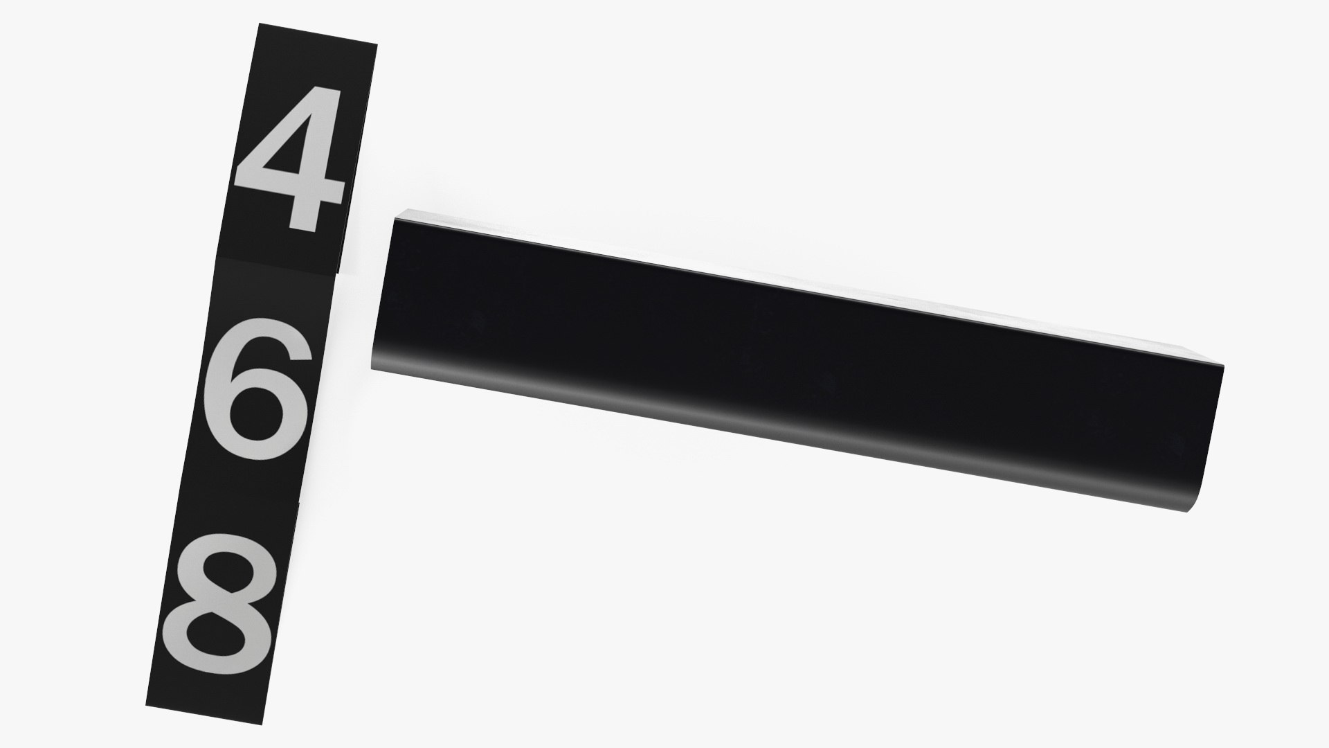 3D model Black Plastic Price Tag with Erasable Display - TurboSquid 1908714