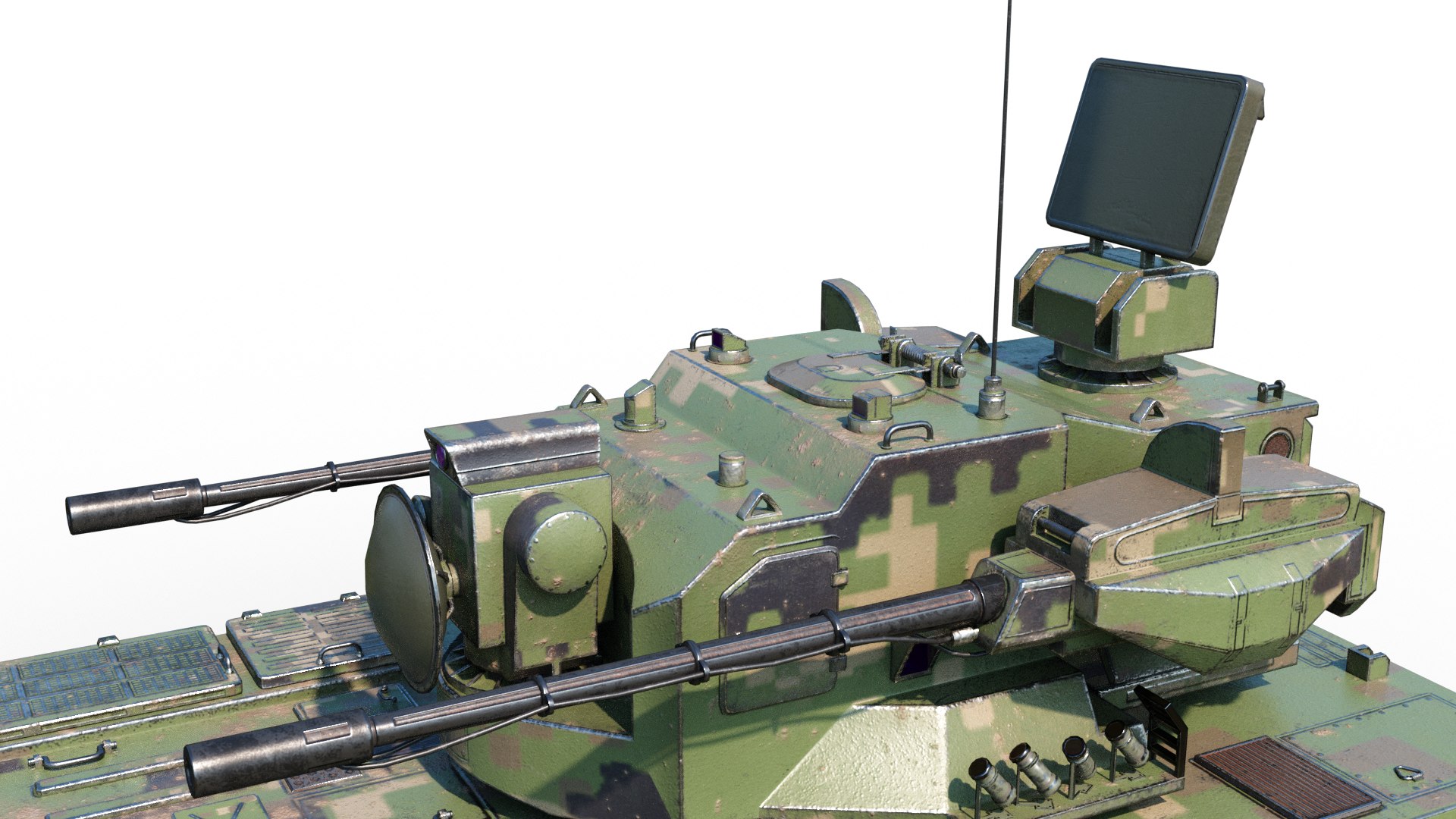 Chinese PGZ-09 Self Propelled Anti Aircraft SPAAG Model - TurboSquid ...