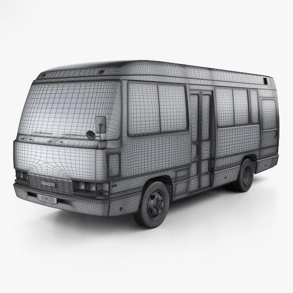 modelo 3d Toyota Coaster Bus 1983 - TurboSquid 1364349