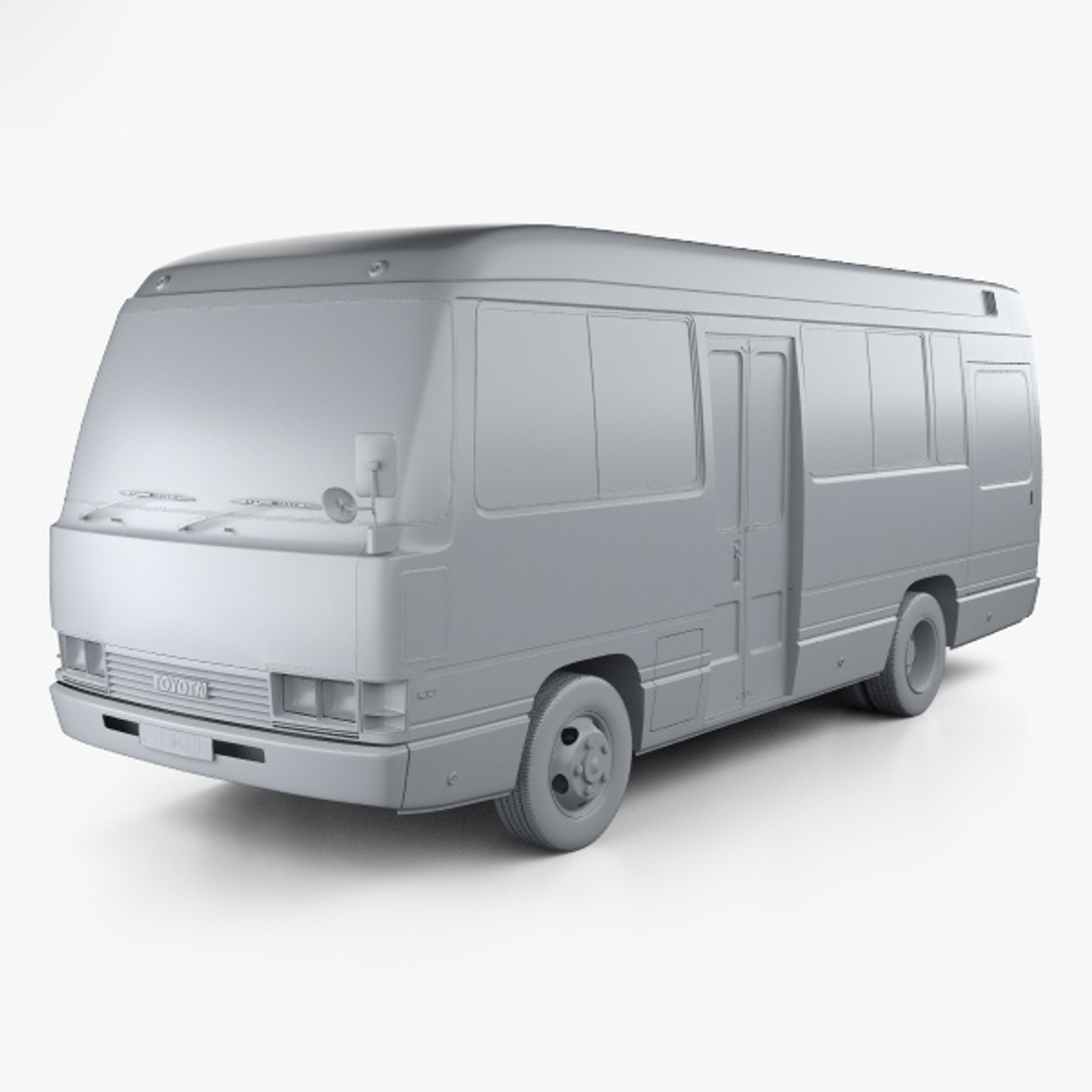 modelo 3d Toyota Coaster Bus 1983 - TurboSquid 1364349