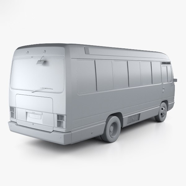 modelo 3d Toyota Coaster Bus 1983 - TurboSquid 1364349